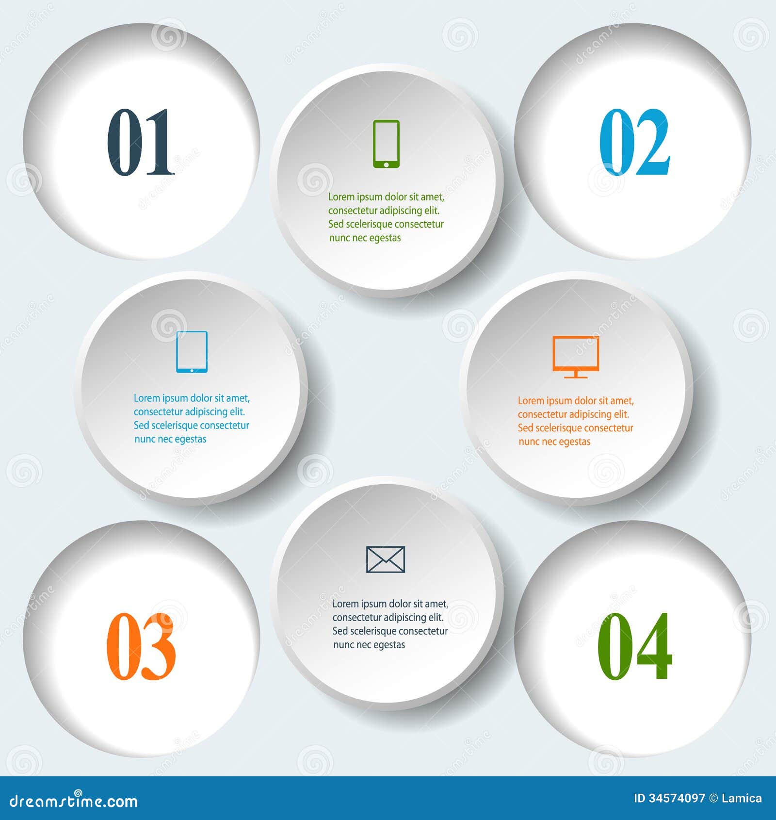 Abstract Paper Infographics. Internal and External Data Concept Stock ...