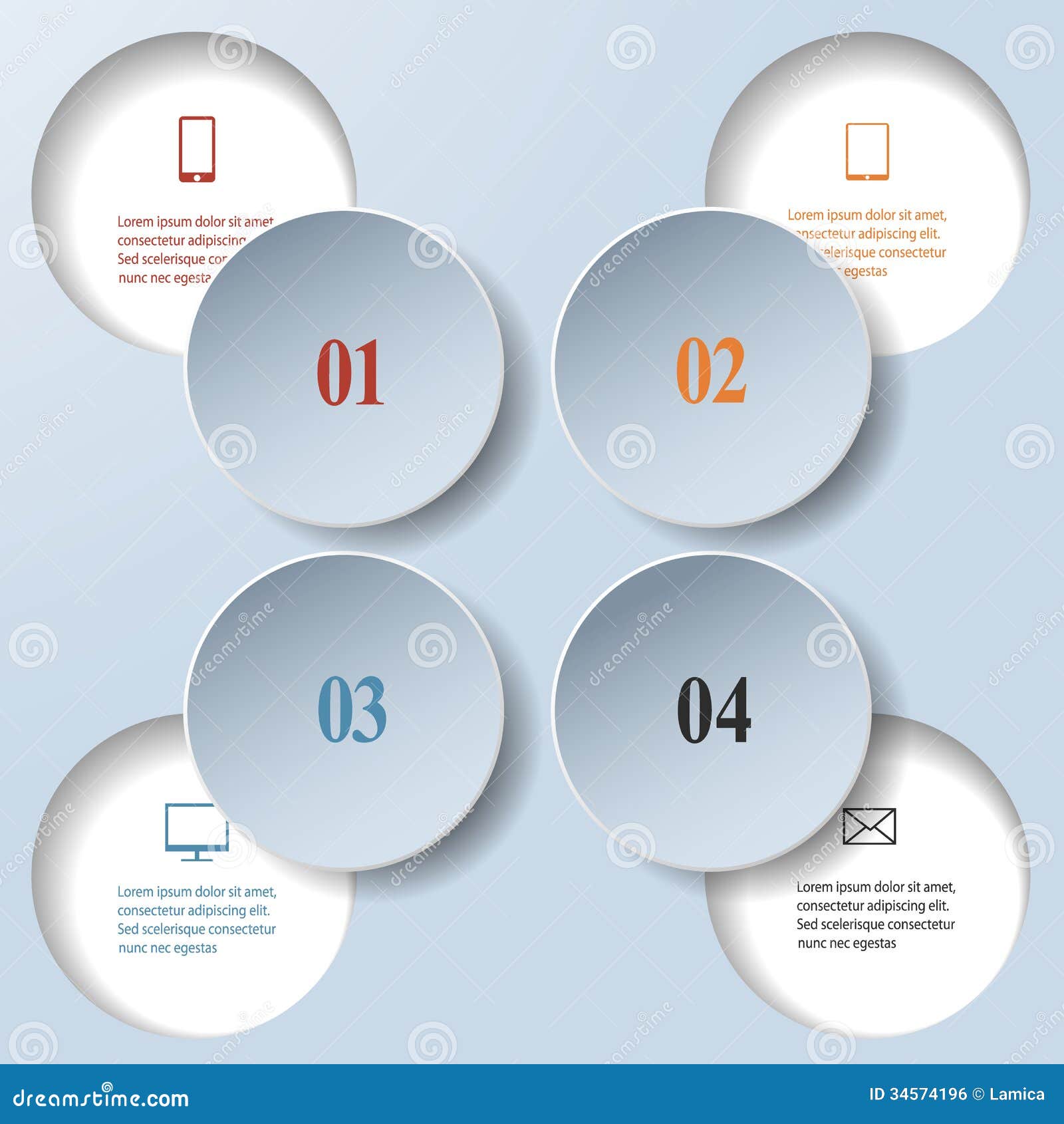 Abstract Paper Infographics. Internal and External Data Concept Stock ...