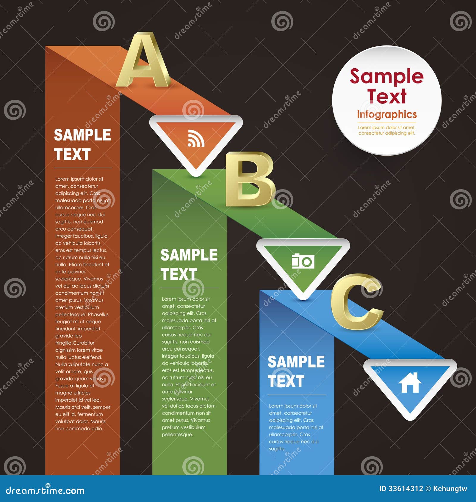 Abstract Paper Infographics Stock Vector - Illustration of design ...