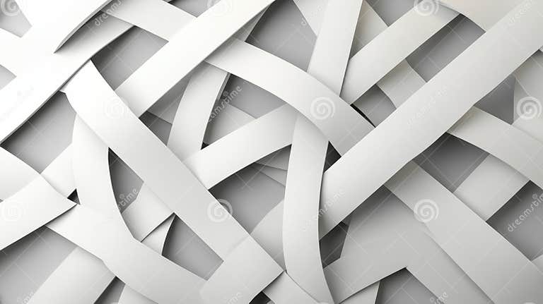 Abstract Paper Installation with Interlocking Geometric Shapes Creates ...