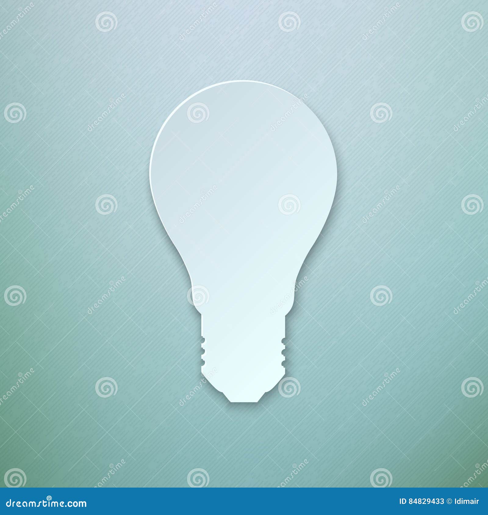 Abstract Paper Light Bulb Vector Stock Vector - Illustration of ...