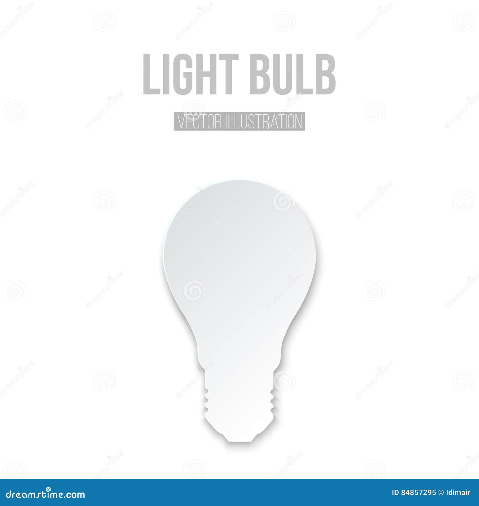 Abstract Paper Light Bulb Vector Stock Vector - Illustration of global ...