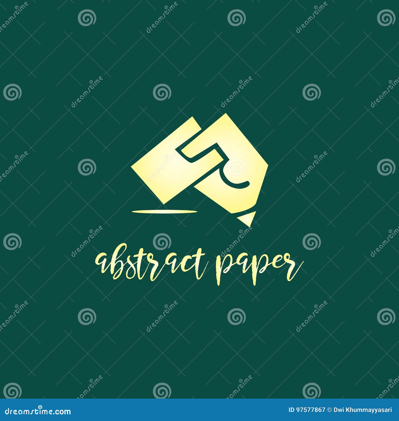 Abstract paper logo stock vector. Illustration of logo - 97577867