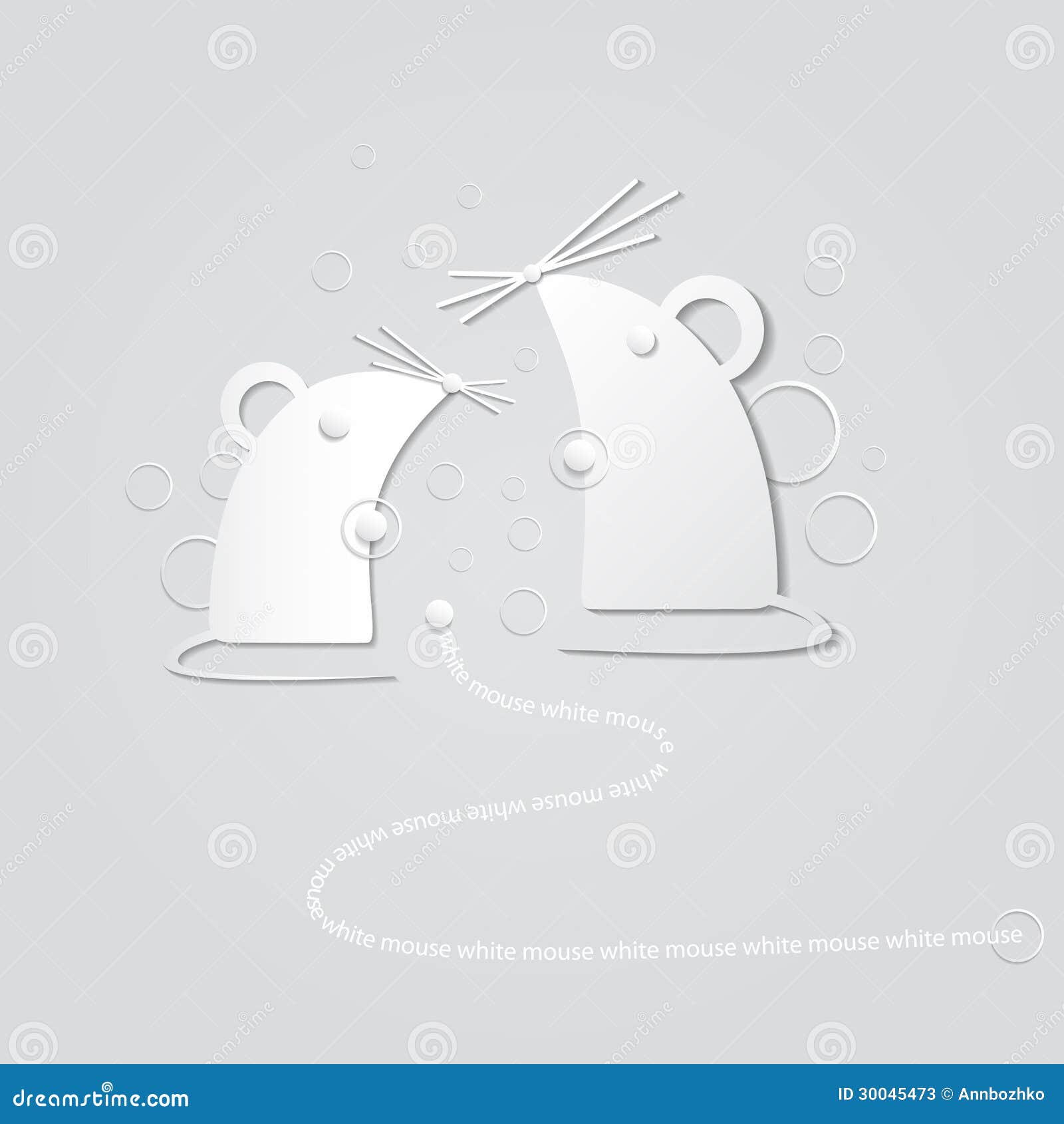 Abstract paper mouse stock vector. Illustration of object - 30045473