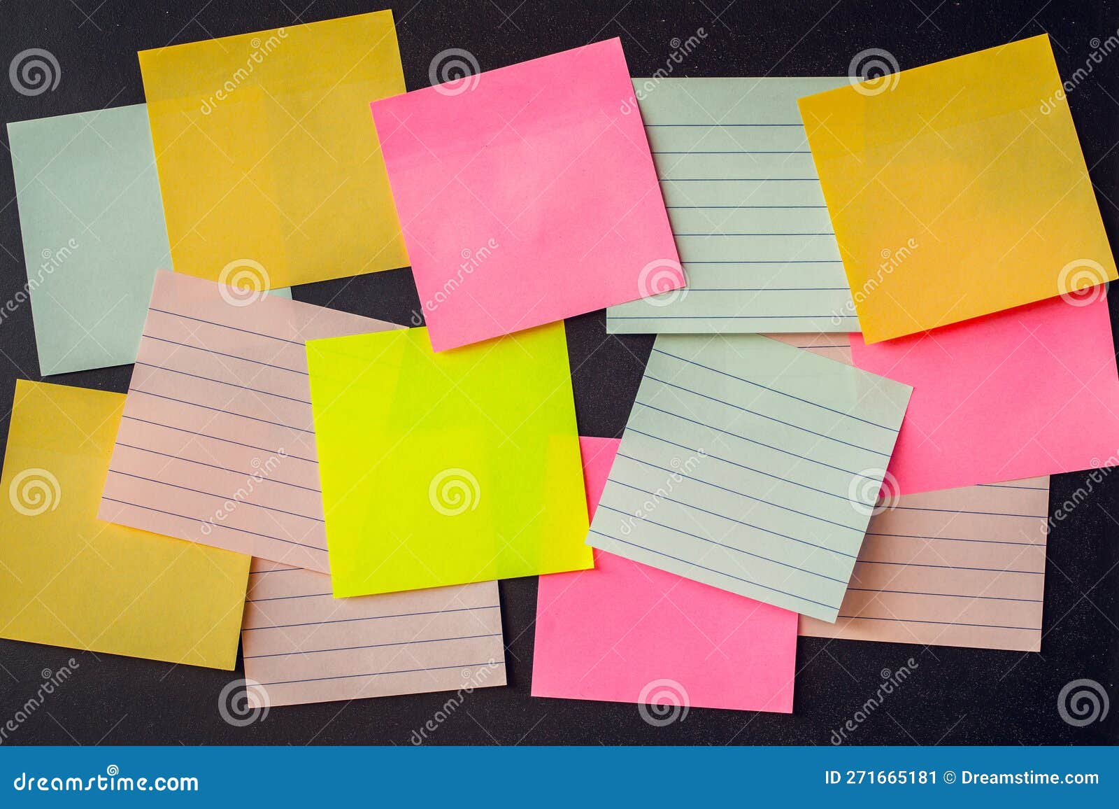 Abstract Paper Note on Empty Blank Chalkboard Magnet. Blank Sticker ...