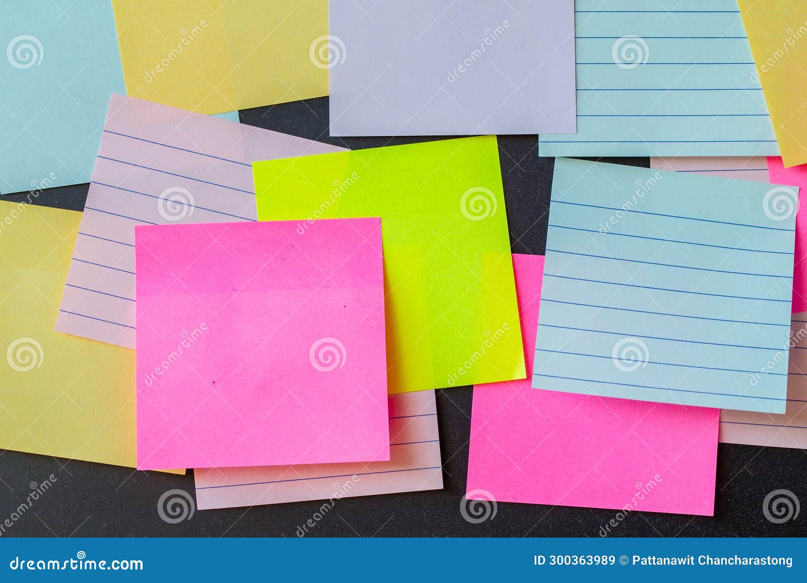 Abstract Paper Note on Empty Blank Chalkboard Magnet. Blank Sticker ...