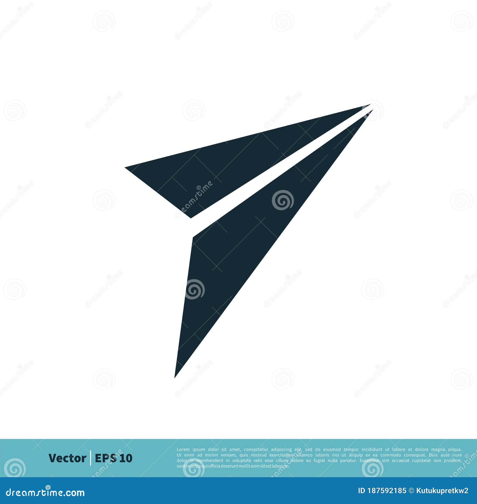 Abstract Paper Plane Arrow Icon Vector Logo Template Illustration ...