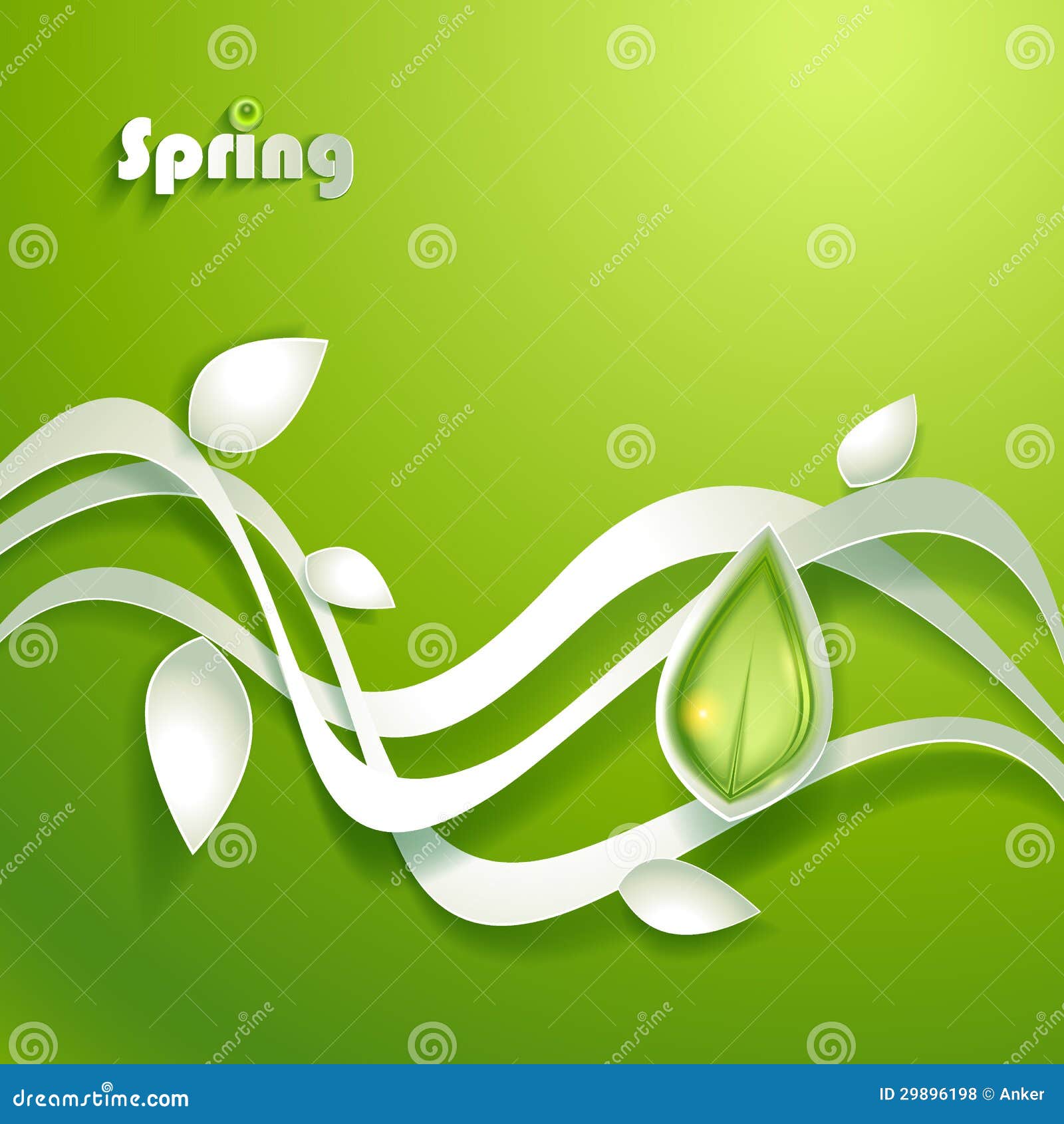 Abstract paper plants stock vector. Illustration of backdrop - 29896198