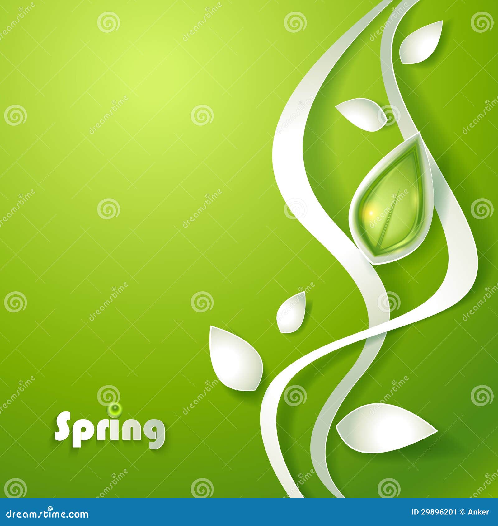 Abstract paper plants stock vector. Illustration of leaf - 29896201