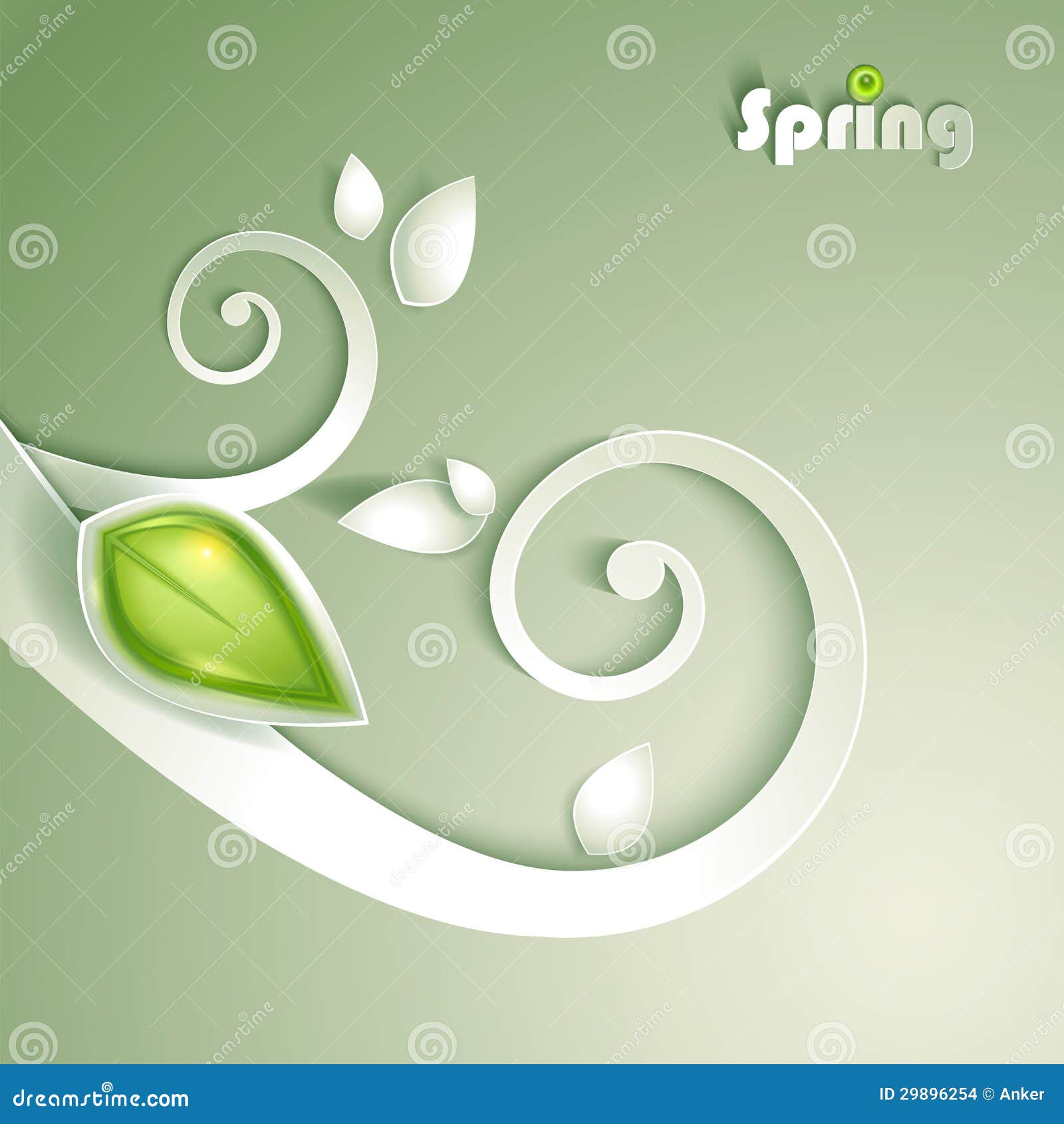 Abstract paper plants stock vector. Illustration of background - 29896254