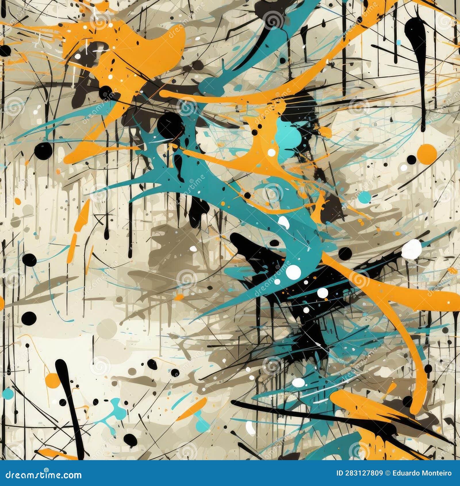 Abstract Paper with Stripes and Splatters in Graffiti-inspired Style ...