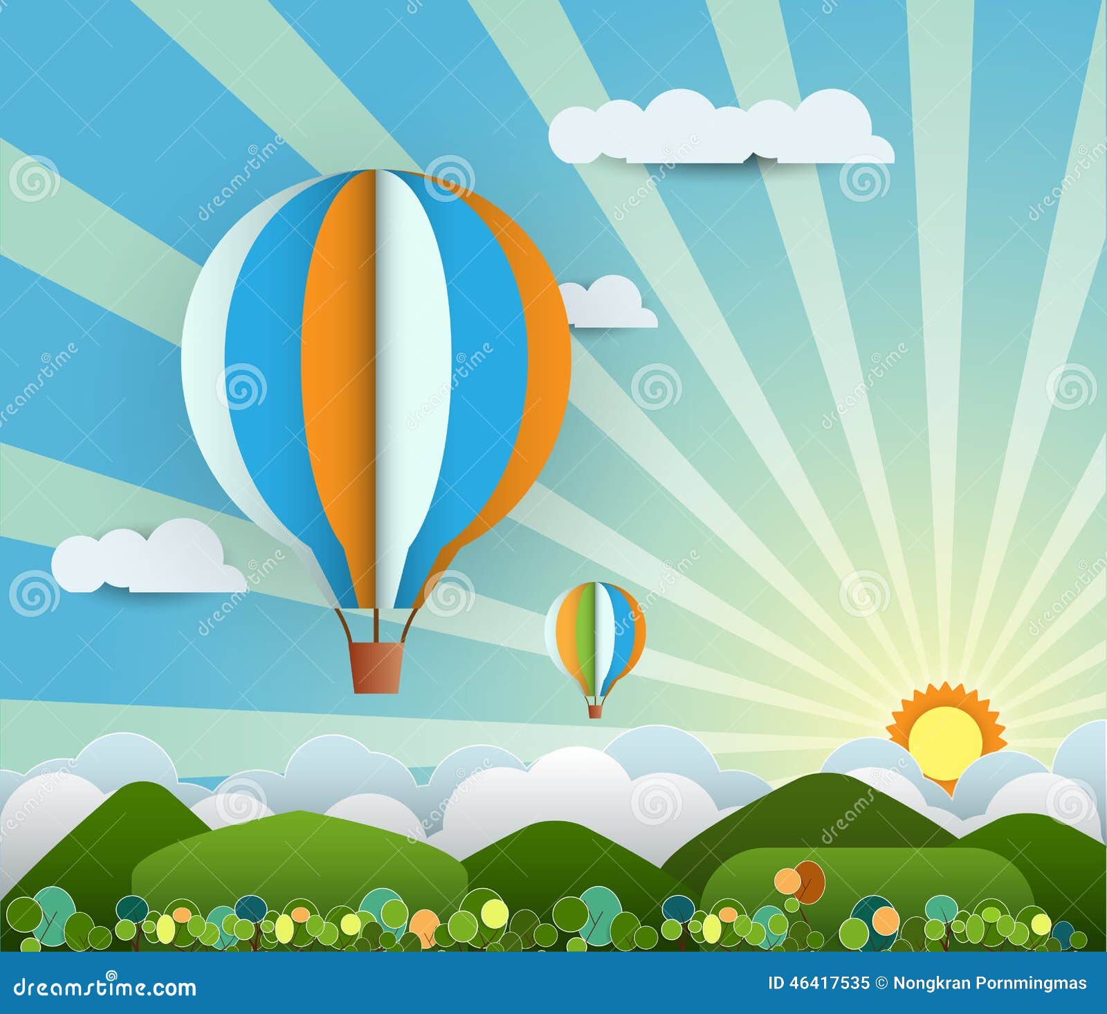 Abstract 3d Paper Infographics Vector Illustration | CartoonDealer.com ...