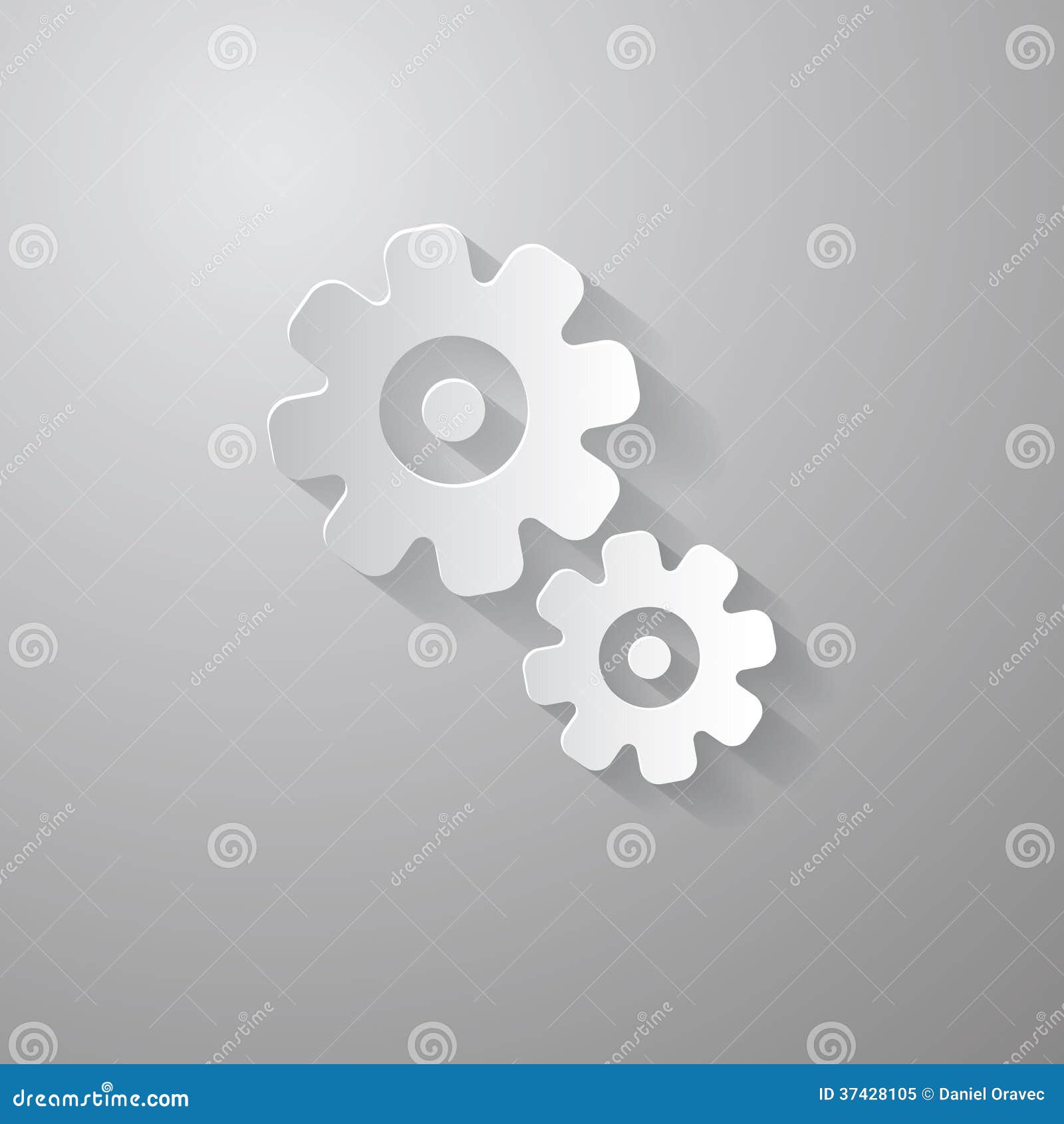 Abstract Paper Vector Cogs - Gears Stock Vector - Illustration of ...
