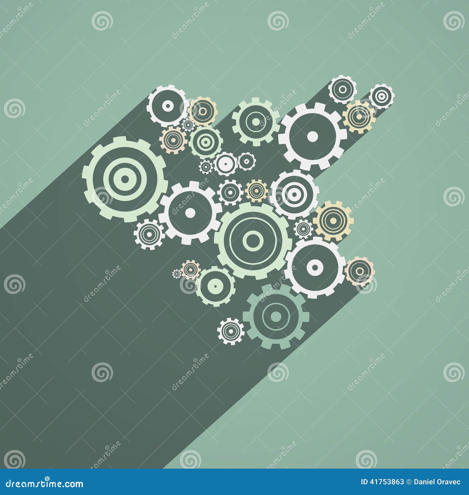 Abstract Paper Vector Cogs, Gears Stock Vector - Illustration of ...
