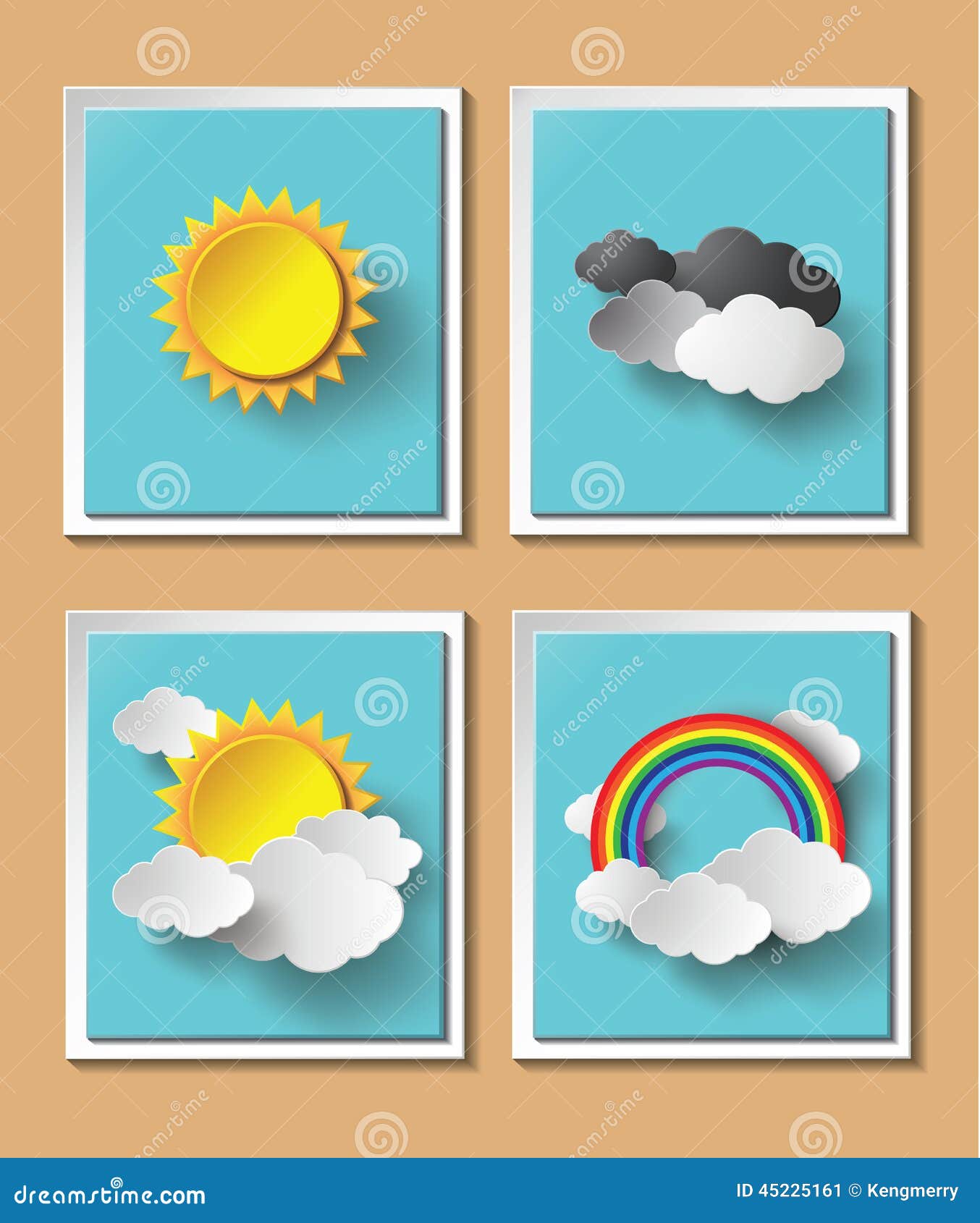 Abstract paper weather . stock vector. Illustration of symbol - 45225161