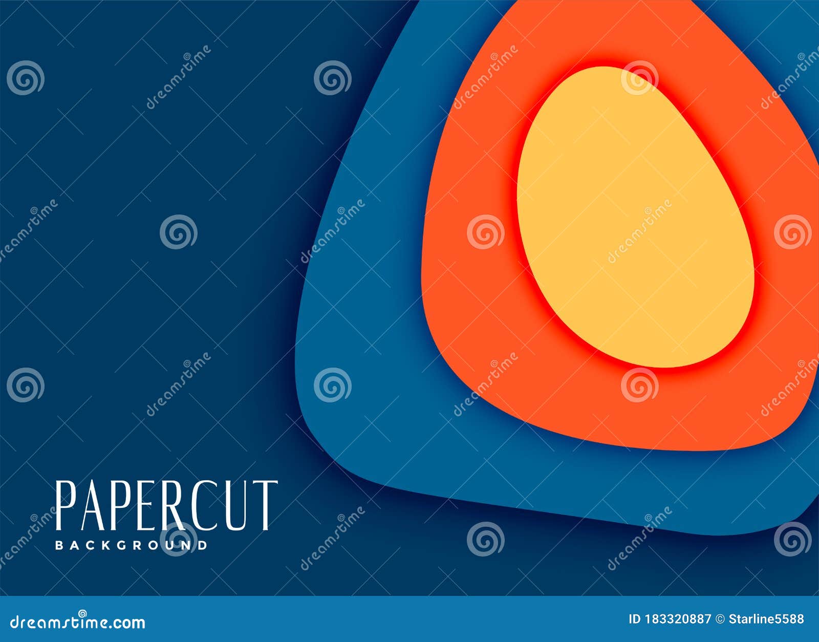 Abstract Papercut Cover Background Design Stock Vector - Illustration ...
