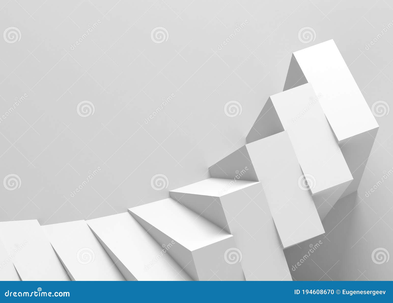 Abstract Parametric Architectural Background, 3d Art Stock Illustration ...