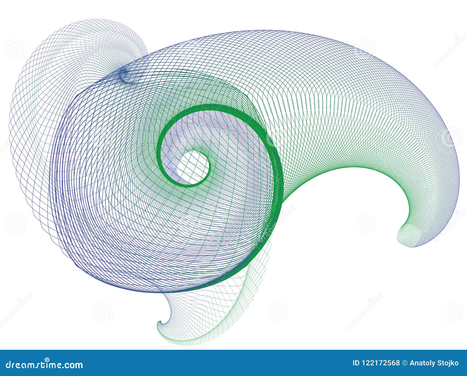 Abstract Parametric Background from Color Circles. Vector Illus Stock ...