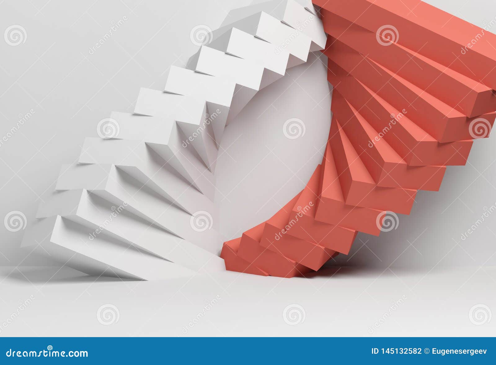Abstract Parametric Installation 3d Stock Illustration - Illustration ...