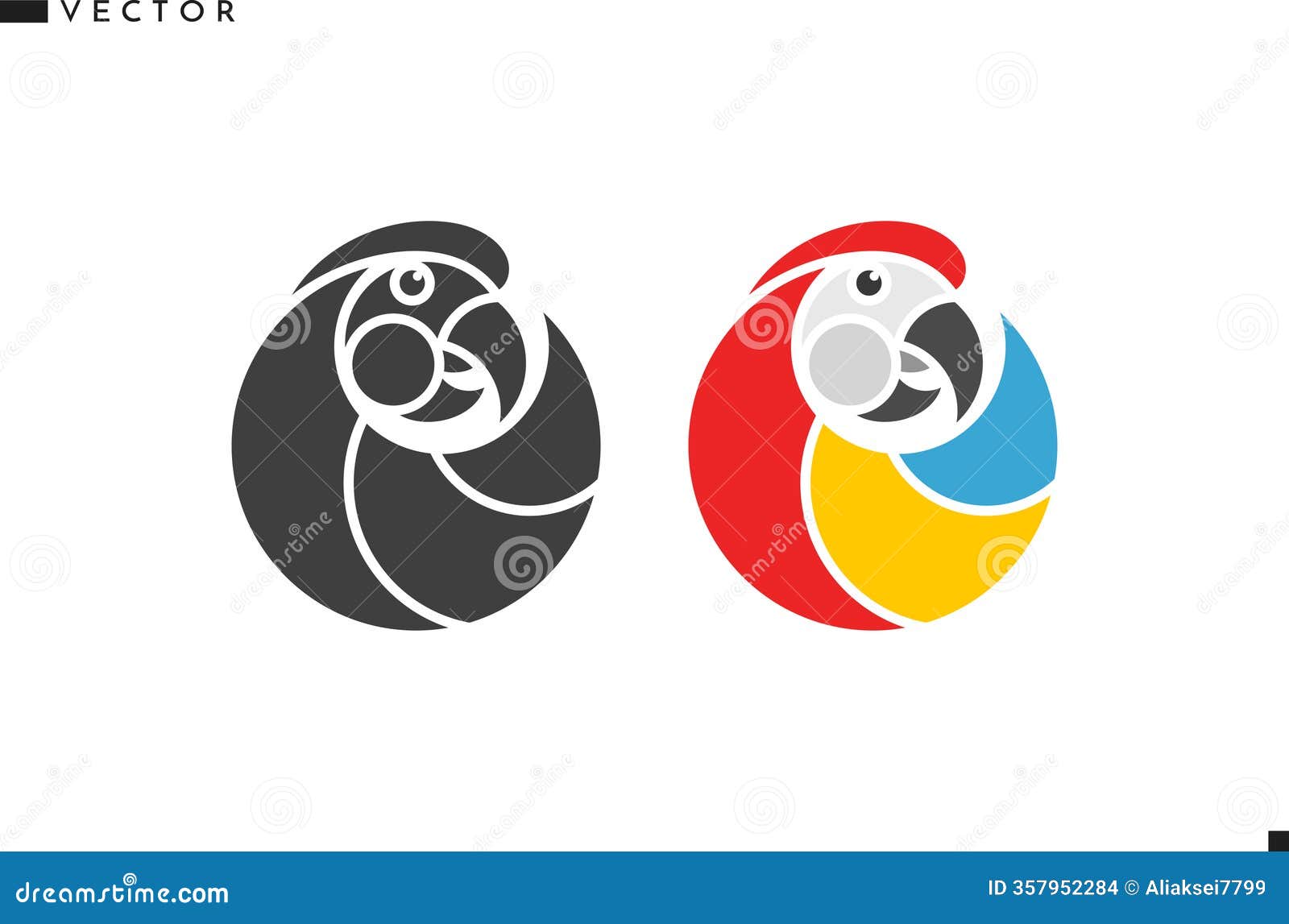 Parrot Logo - Vector Style Art Royalty-Free Stock Photography ...