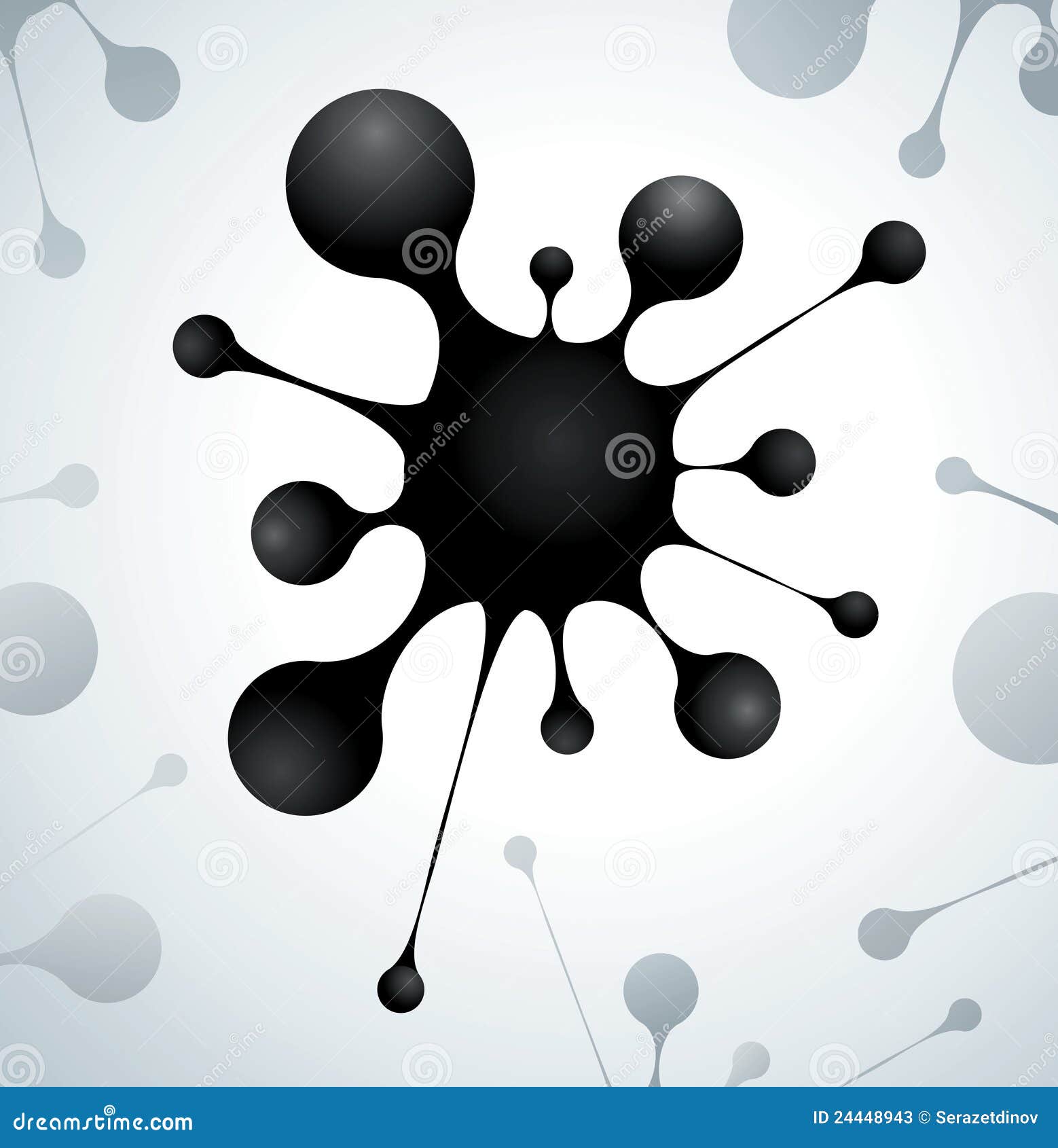 Abstract particle stock vector. Illustration of organism - 24448943