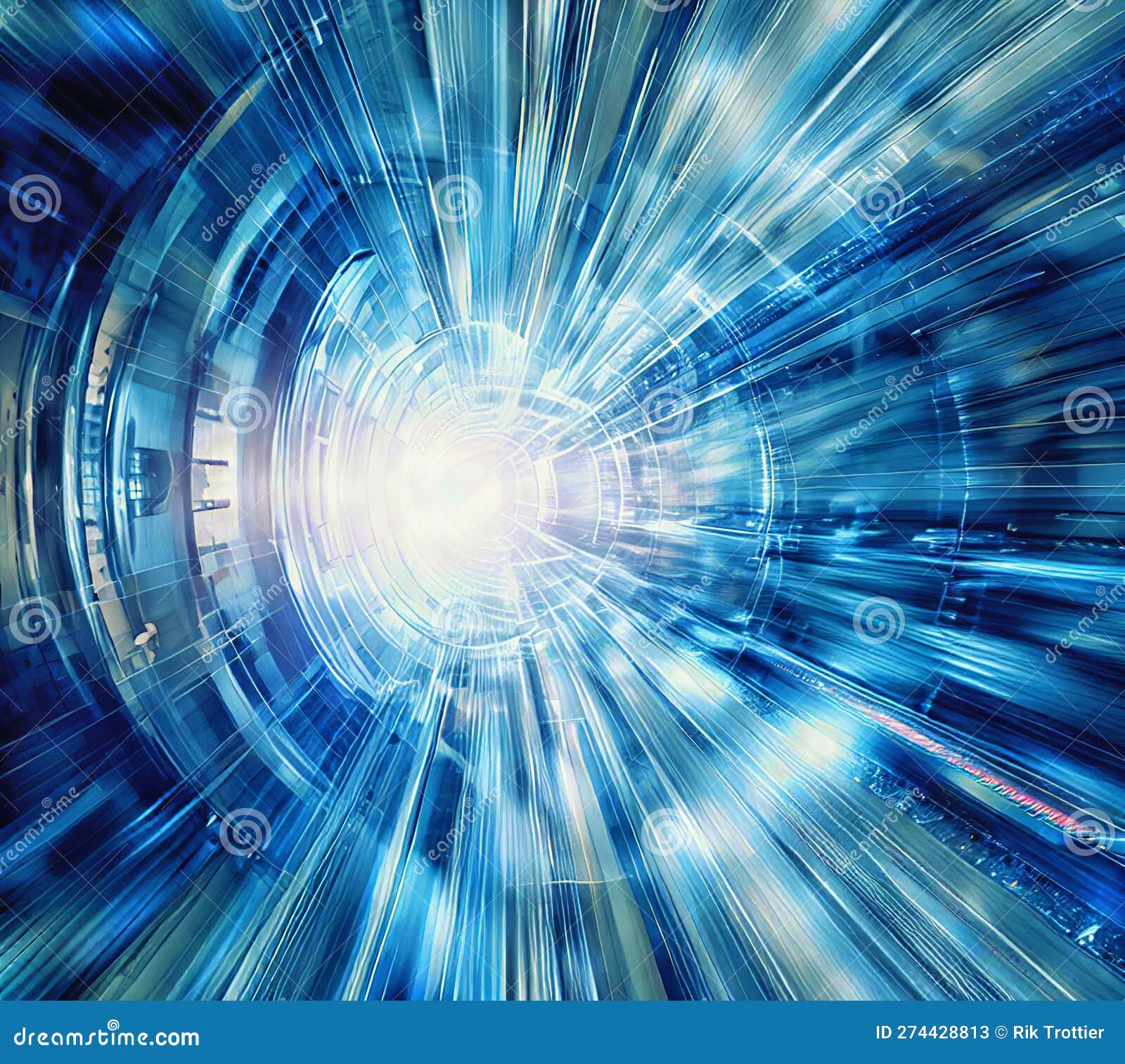 Abstract Particle Accelerator Concept Stock Image Image Of