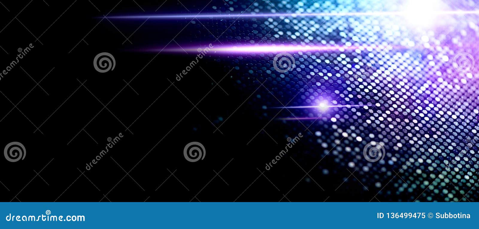 Abstract Particle Background, Data Techno Backdrop with Glowing Dots ...