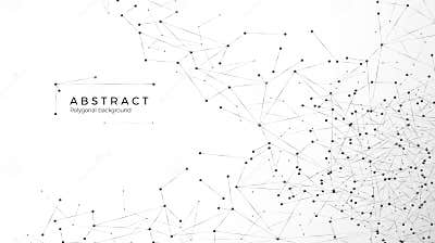 Abstract Particle Background. Mess Network. Nodes Connected in Web Stock Vector - Illustration ...