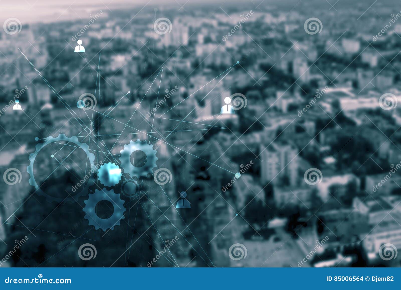 Abstract Particle and Human Connection Stock Photo - Image of ...