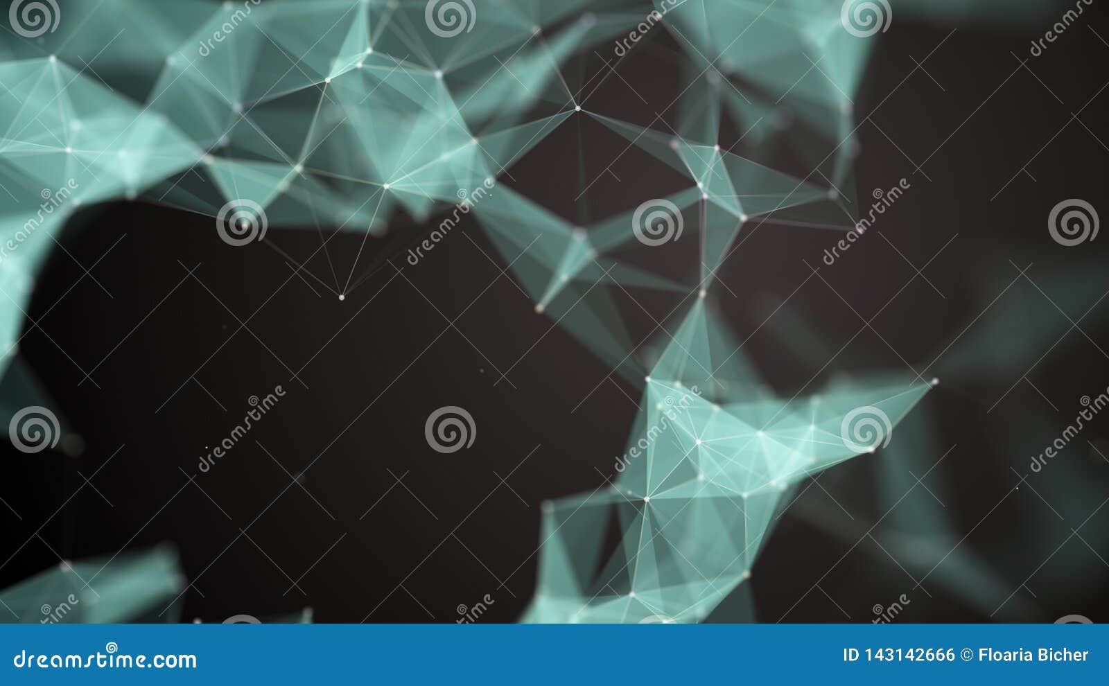 Abstract Particle Mess Network Futuristic Plexus Array Big Data3d Rendering Imitation Of