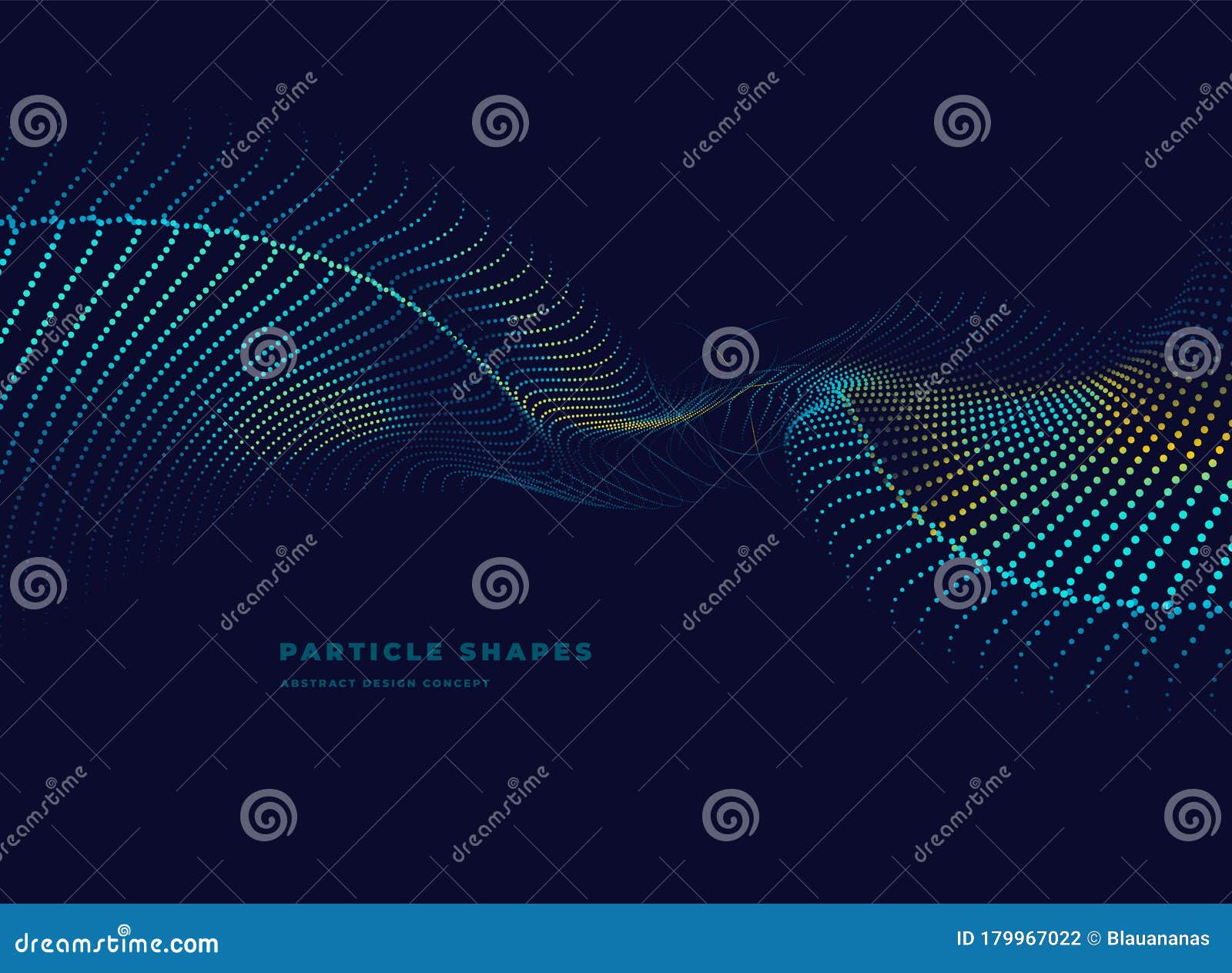 Abstract Particle Tech Wave Stock Vector - Illustration of futuristic ... Abstract Particle Tech Wave Stock Vector - Illustration of futuristic ...
