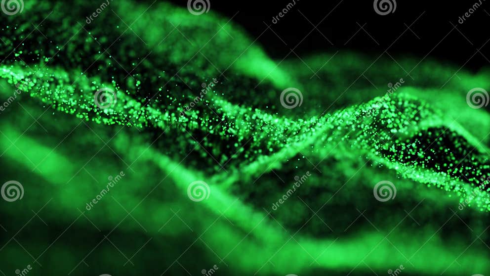 Abstract Particle Wave Background Stock Image - Image of form ...