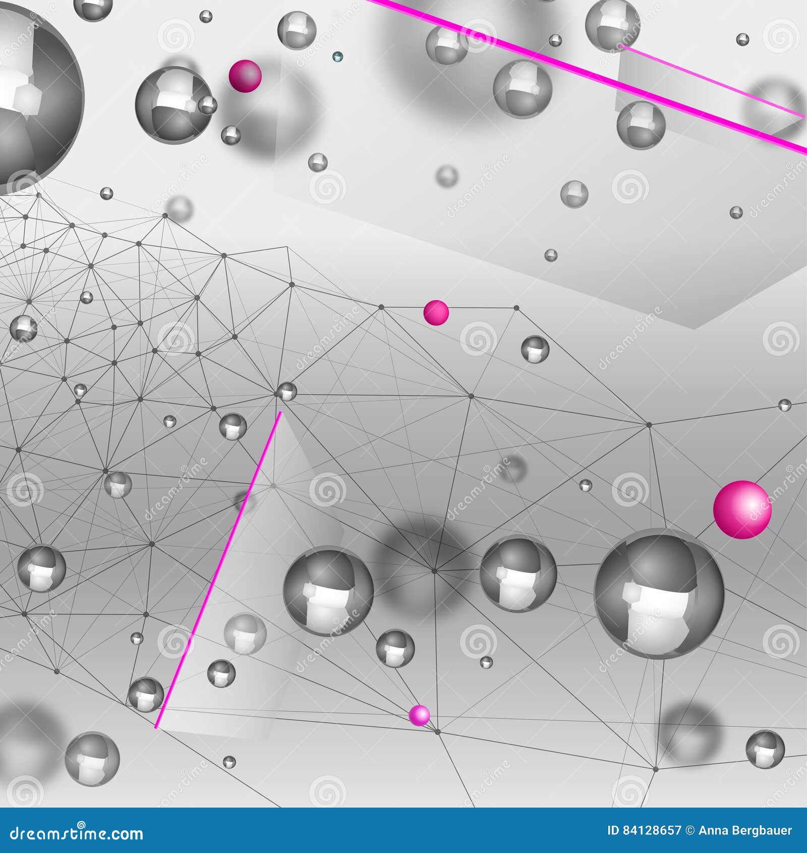 Abstract Particles Background Stock Vector - Illustration of nucleus ...