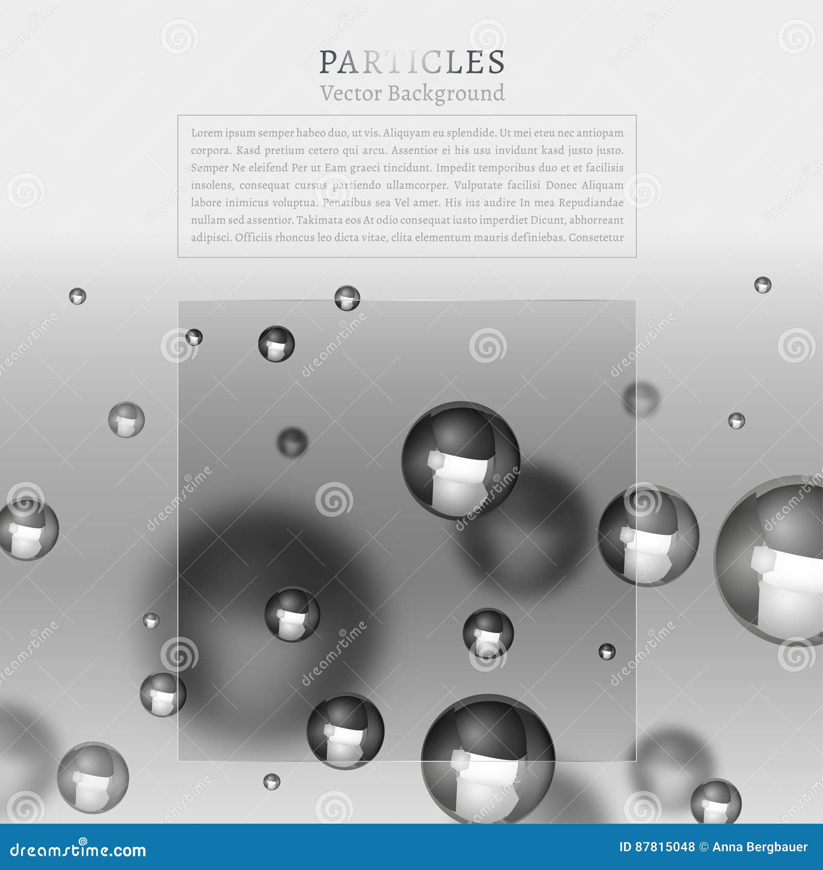 Abstract Particles Background Stock Vector - Illustration of nucleus ...