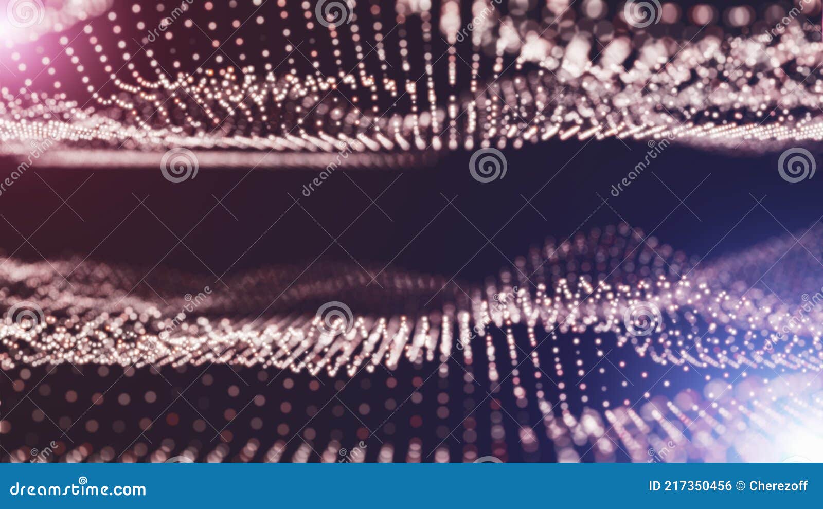 Abstract Particles with Depth of Field Stock Illustration ...