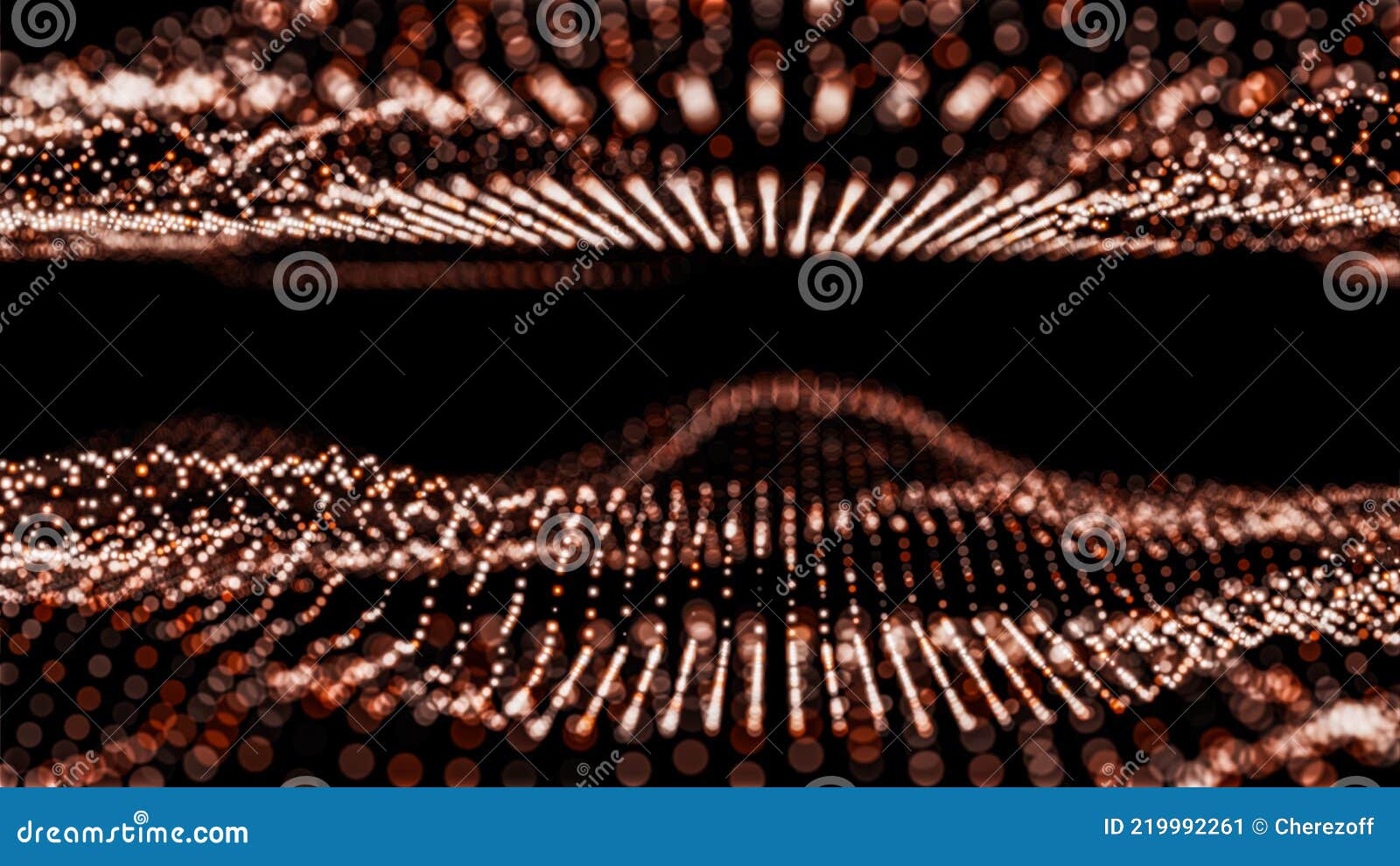 Abstract Particles with Depth of Field Stock Illustration ...