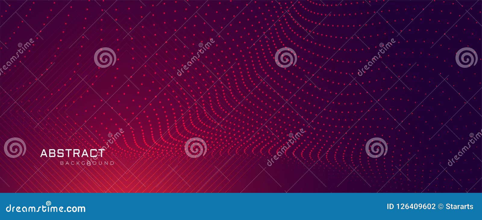 Abstract Particles Dots Background Banner Stock Vector - Illustration ...