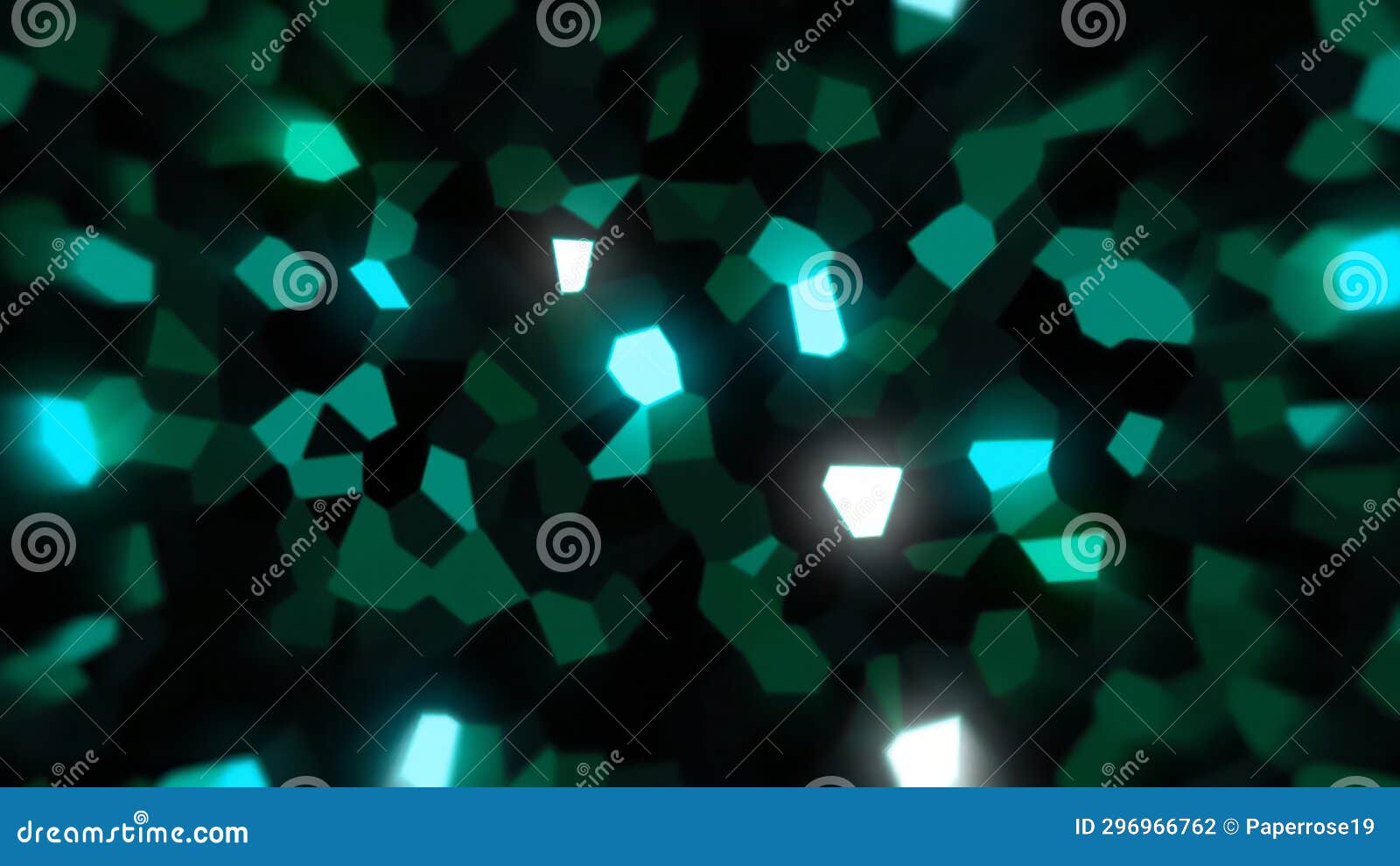 Abstract Particles of Green Color that Glow. Green Kaleidoscope Stock ...