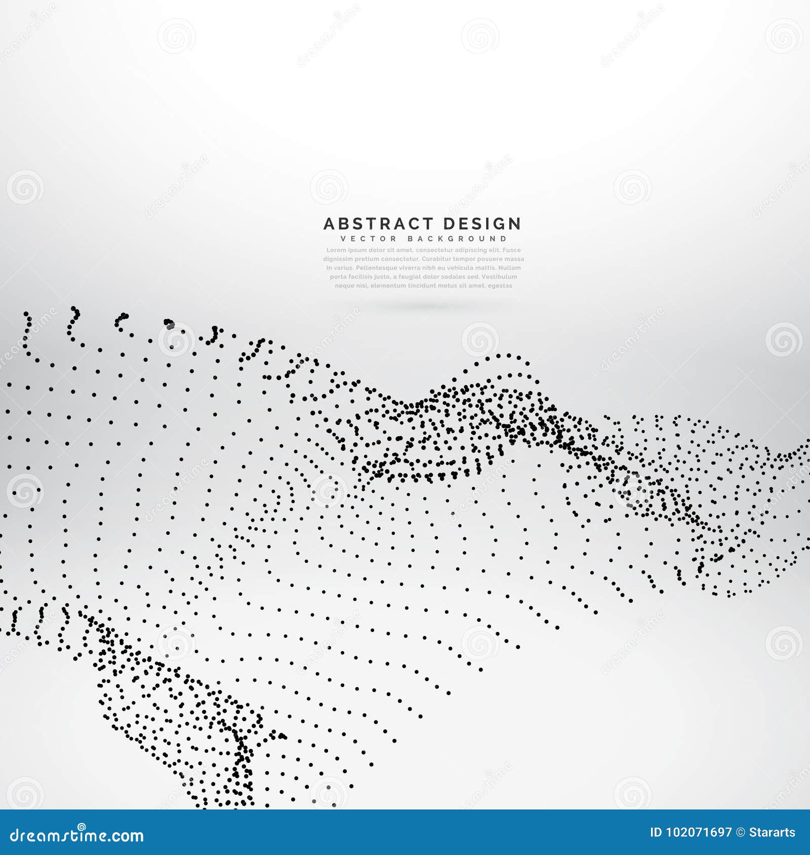 Abstract Particles Mesh on White Background Stock Vector - Illustration ...