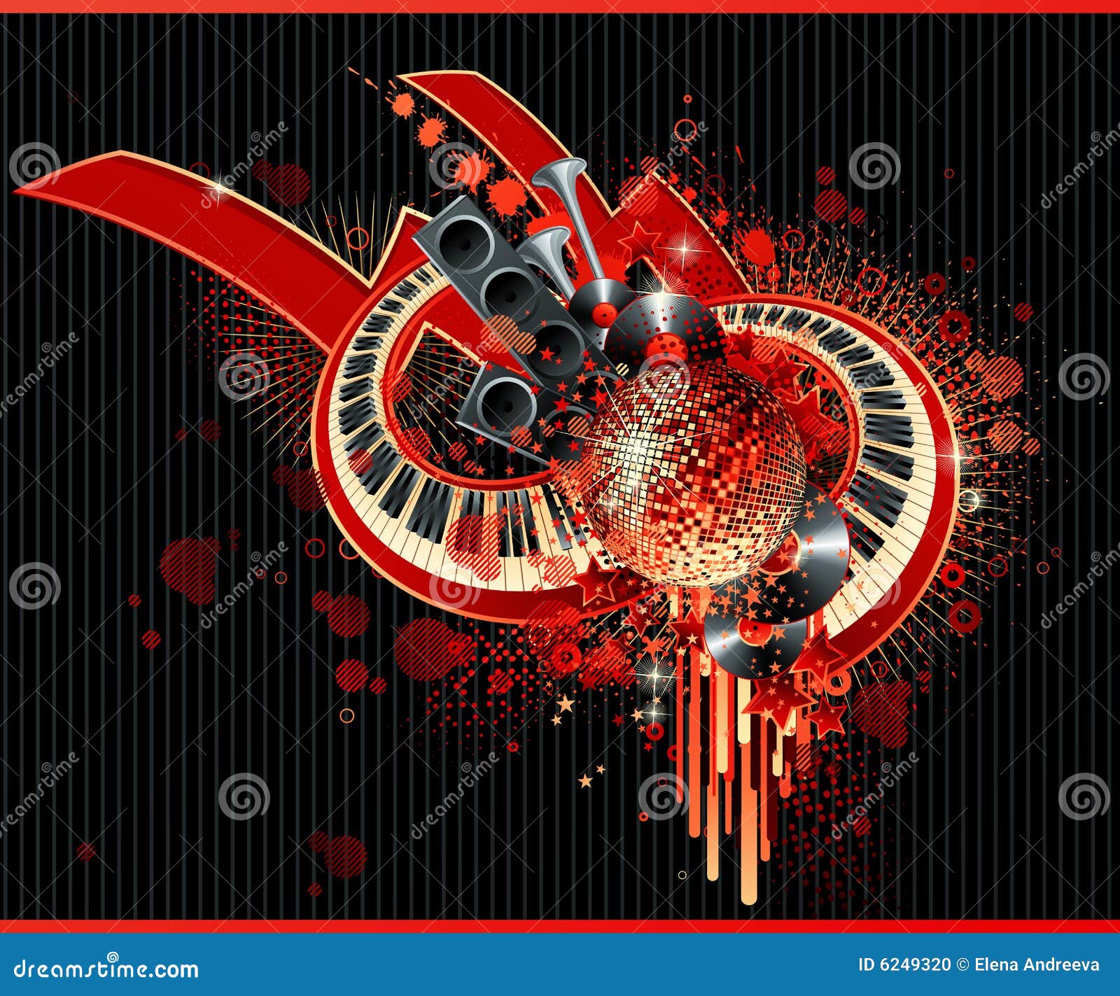 Abstract party design. stock vector. Illustration of flyer - 6249320
