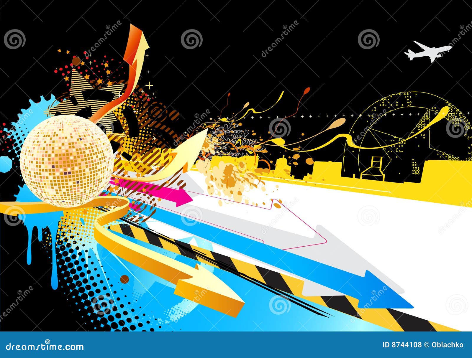 Abstract party design stock vector. Illustration of lighting - 8744108