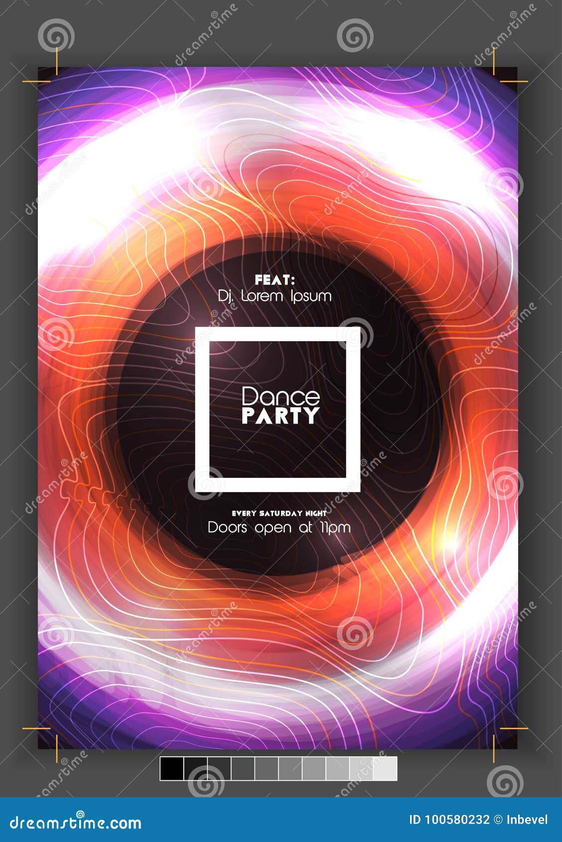 Abstract Party Poster Template - Vector Illustration Stock Vector ...
