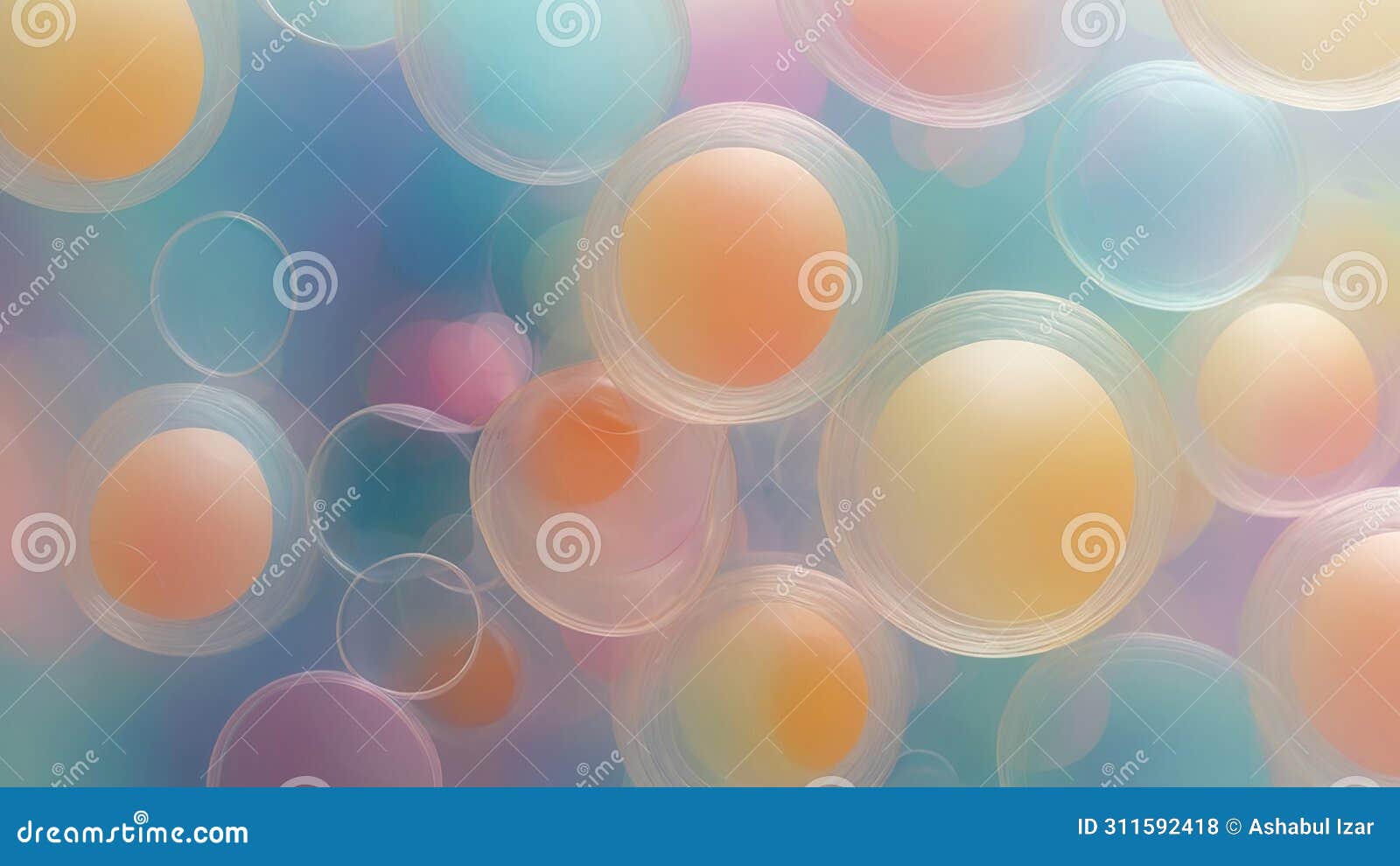 Abstract Pastel Background with Layers of Translucent Circles 4 Stock ...