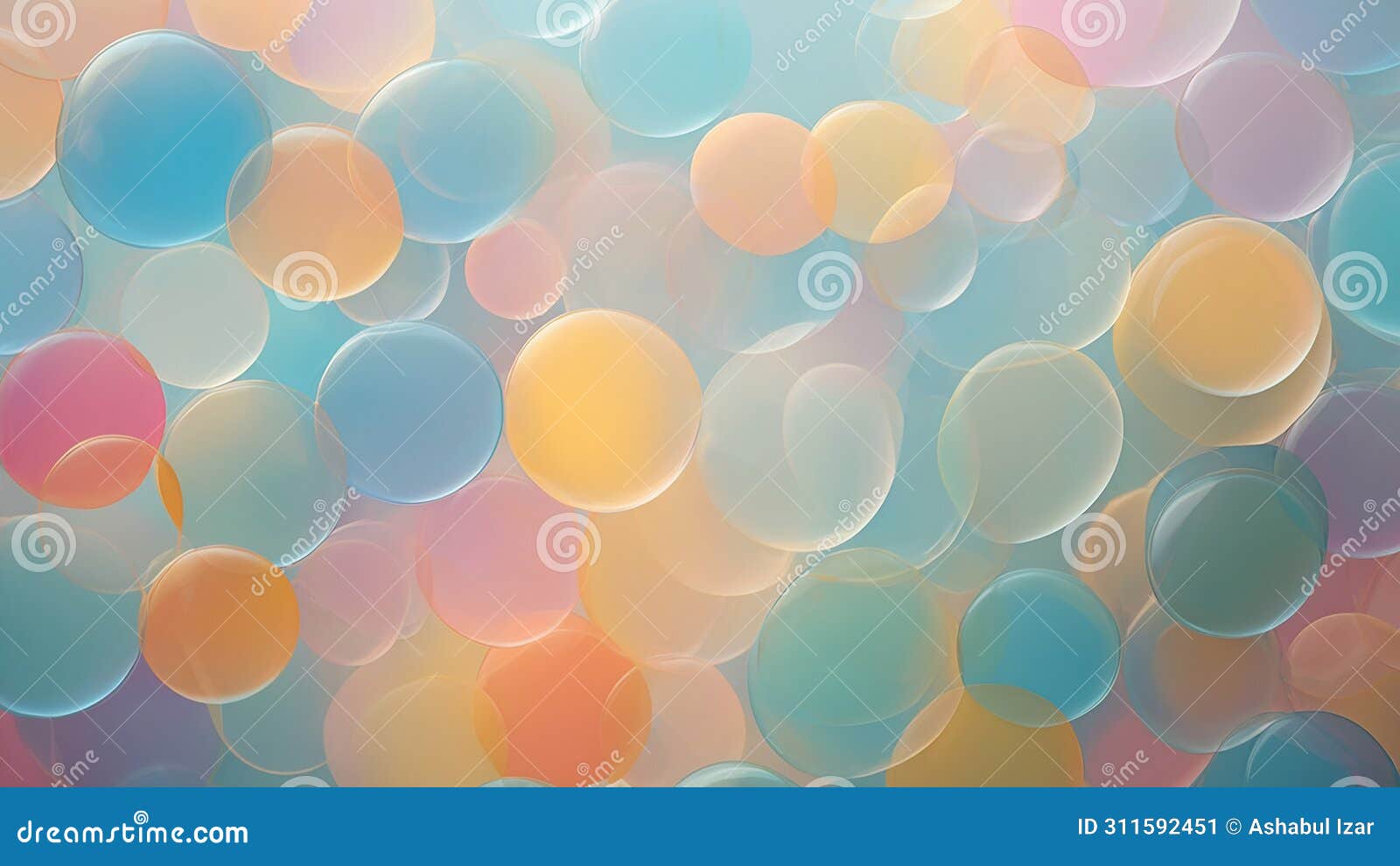 Abstract Pastel Background with Layers of Translucent Circles 1 Stock ...