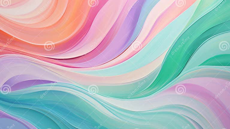 Abstract Pastel Background with Swirling Vortex Patterns and Bright ...