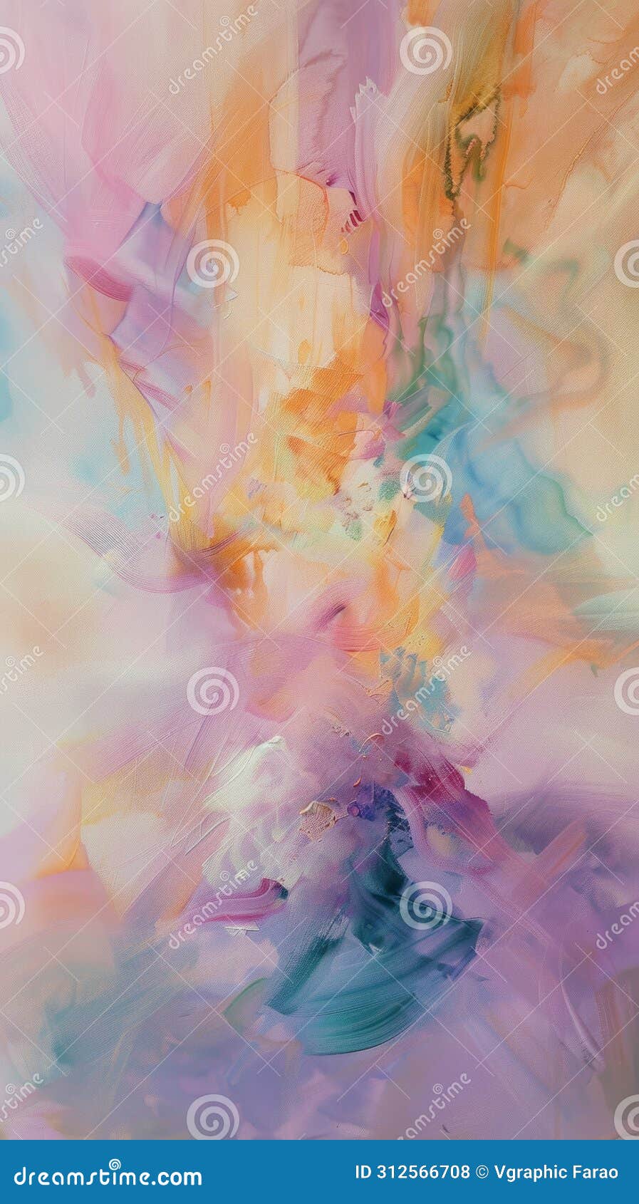 Abstract Pastel Color Painting Stock Photo - Image of painting, strokes ...