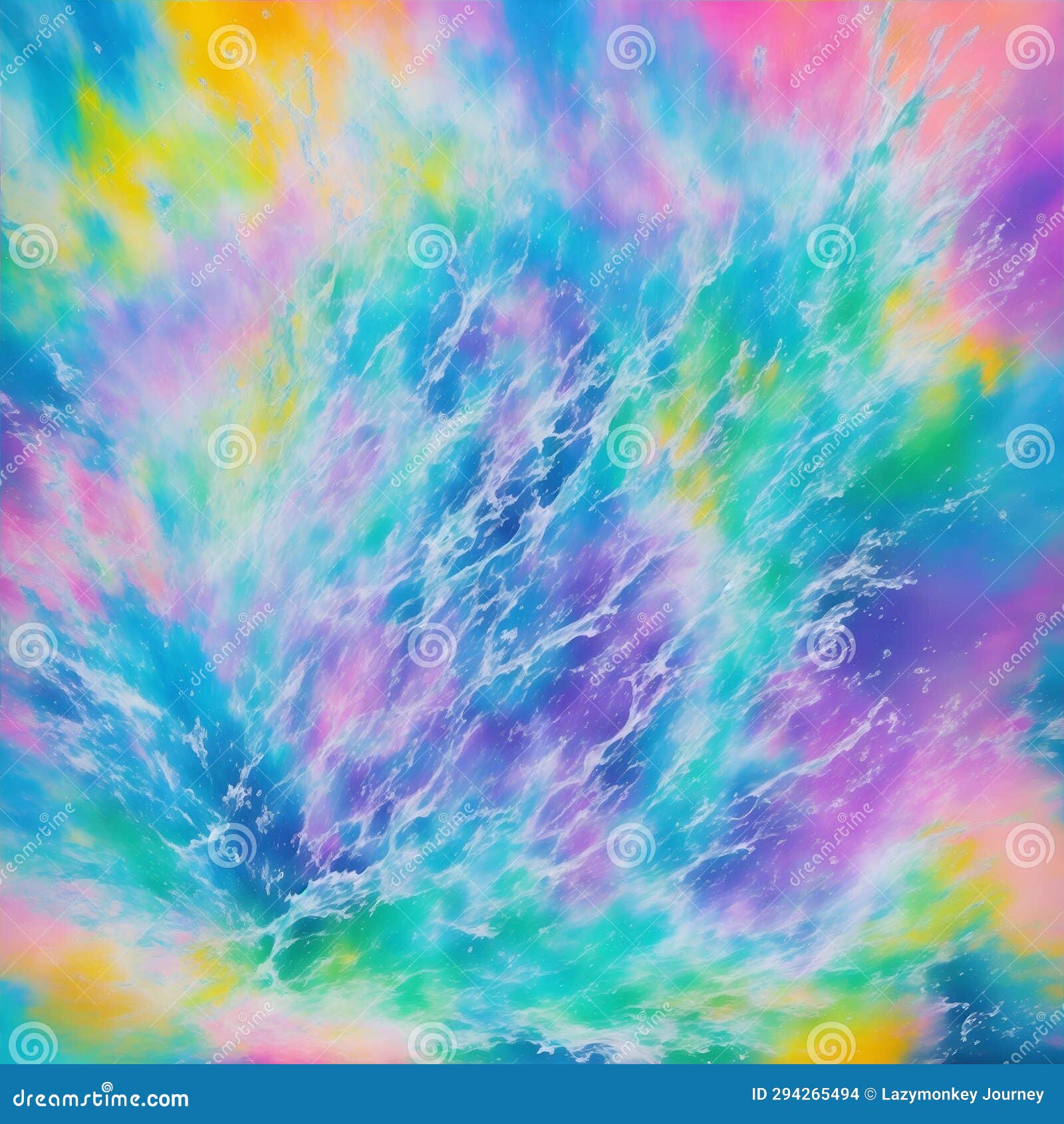 Abstract Bright Pastel Color Water Splashing Stock Illustration ...