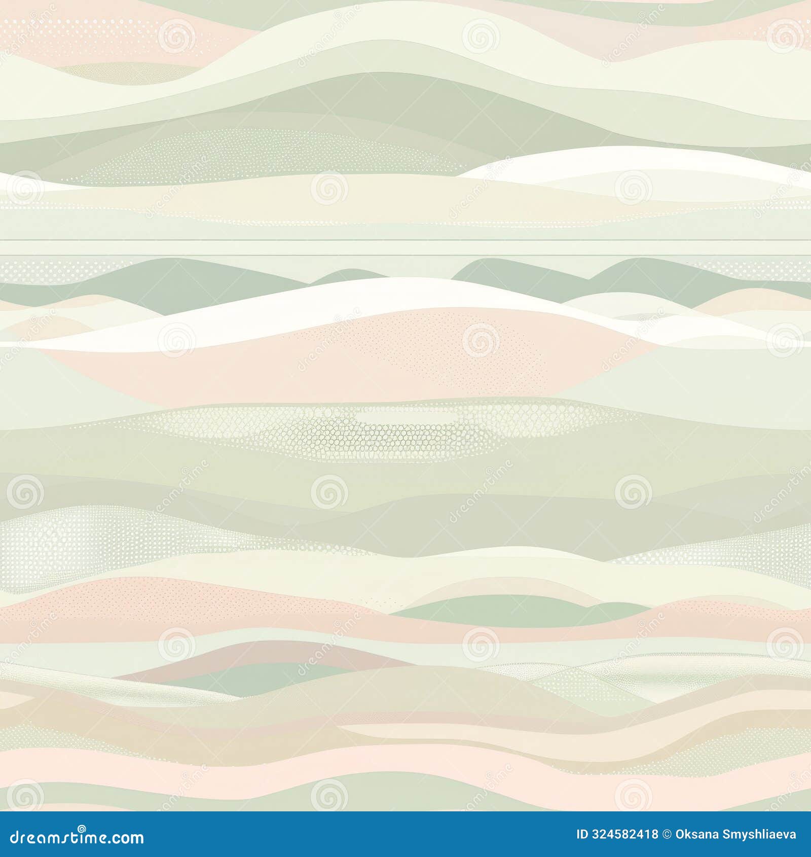 Abstract Pastel Colored Hills Landscape Background Illustration Stock ...