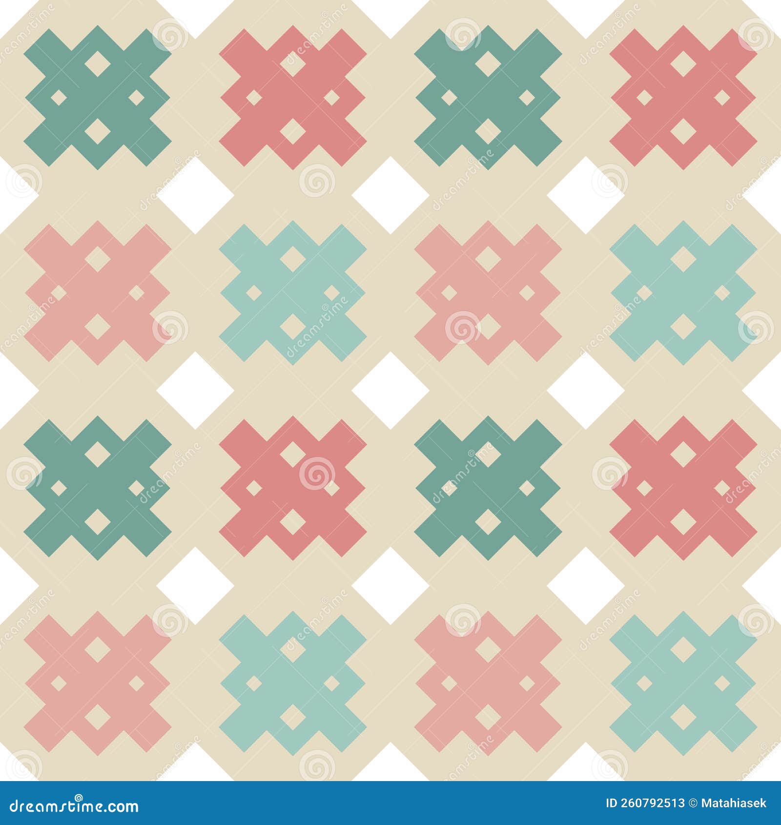 Abstract Pastel Colored Mosaic Pattern Consisting of Elements of ...