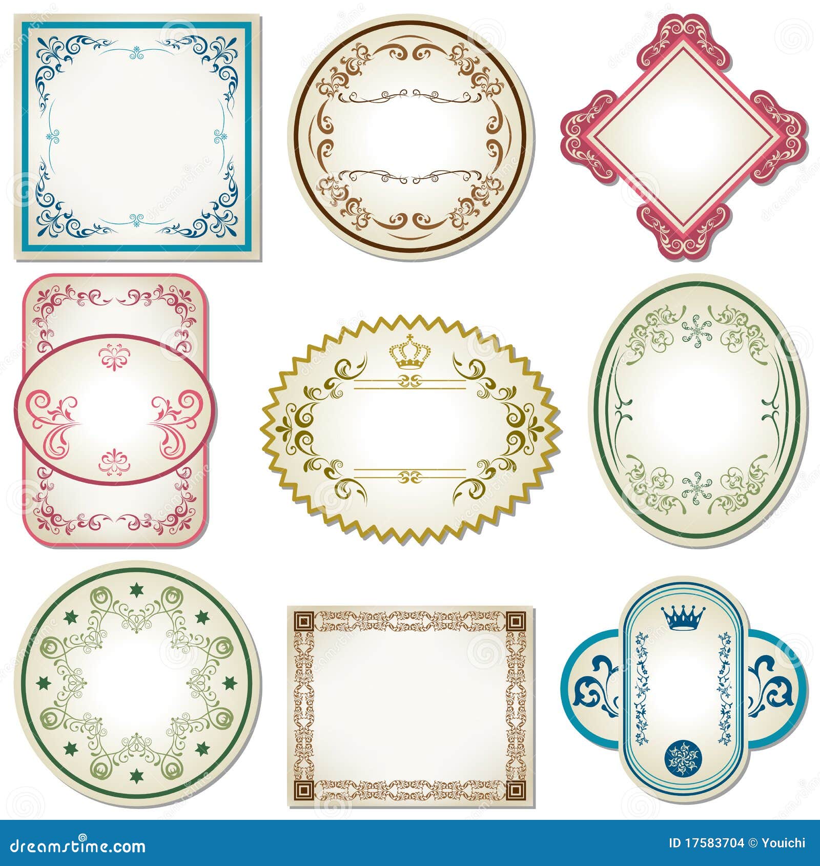 Abstract pastel labels set stock vector. Illustration of pastel - 17583704 Abstract pastel labels set stock vector. Illustration of pastel - 17583704